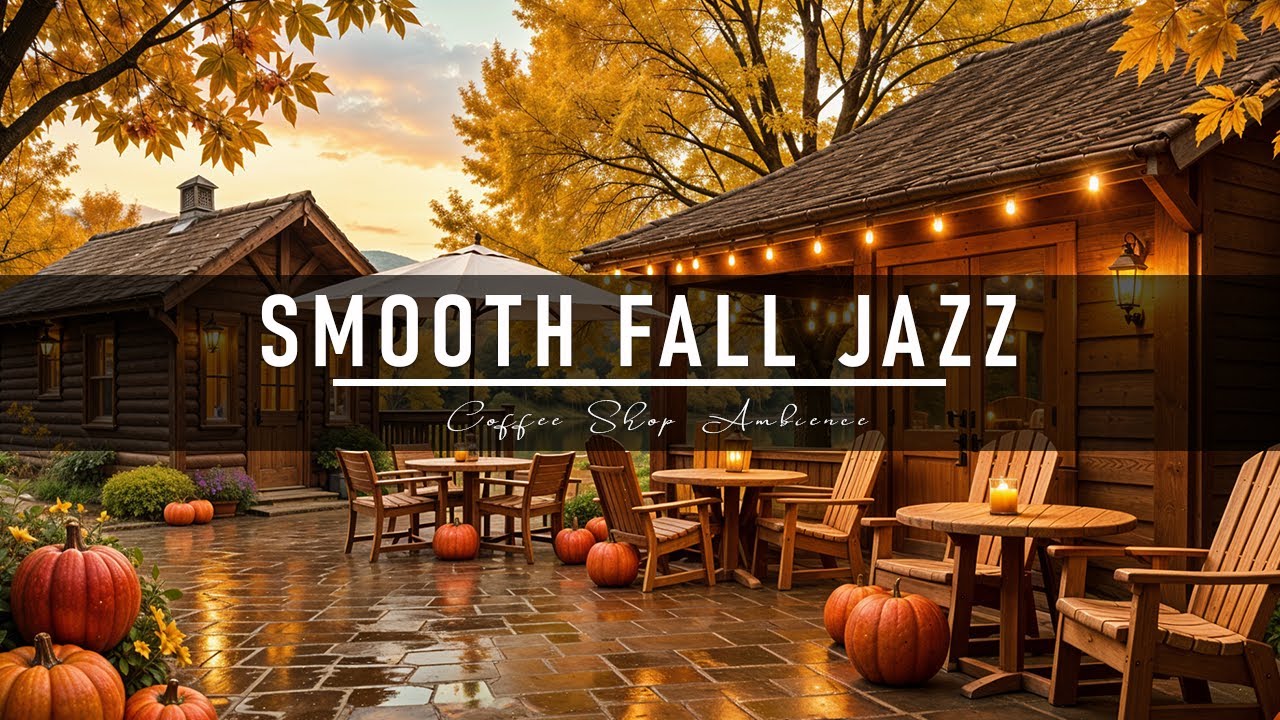 Smooth Fall Jazz 🍂 Bossa Nova instrumental for Holiday, Stress Relief ...