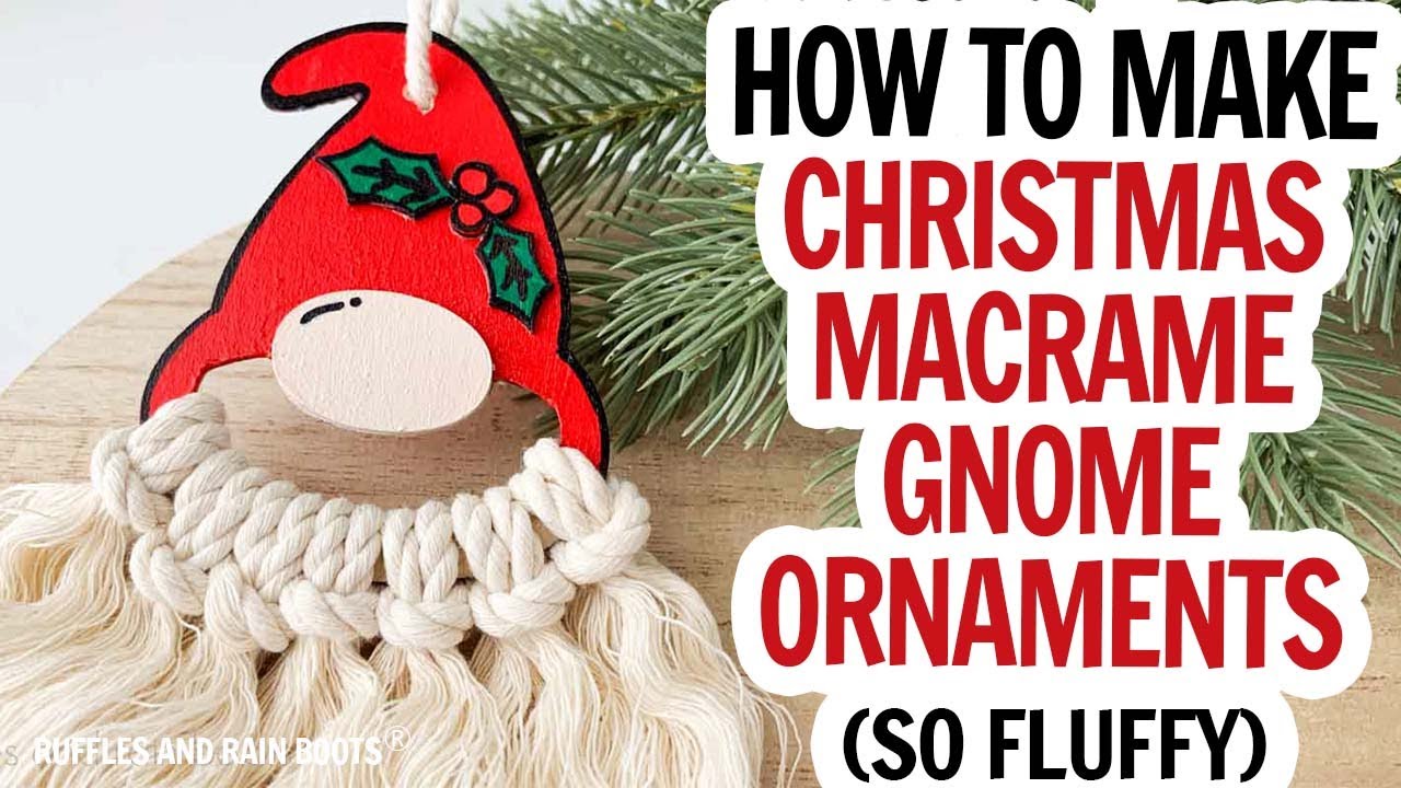 Macrame Gnome Ornament / Laser Christmas Ornament / Free Pattern / Free ...