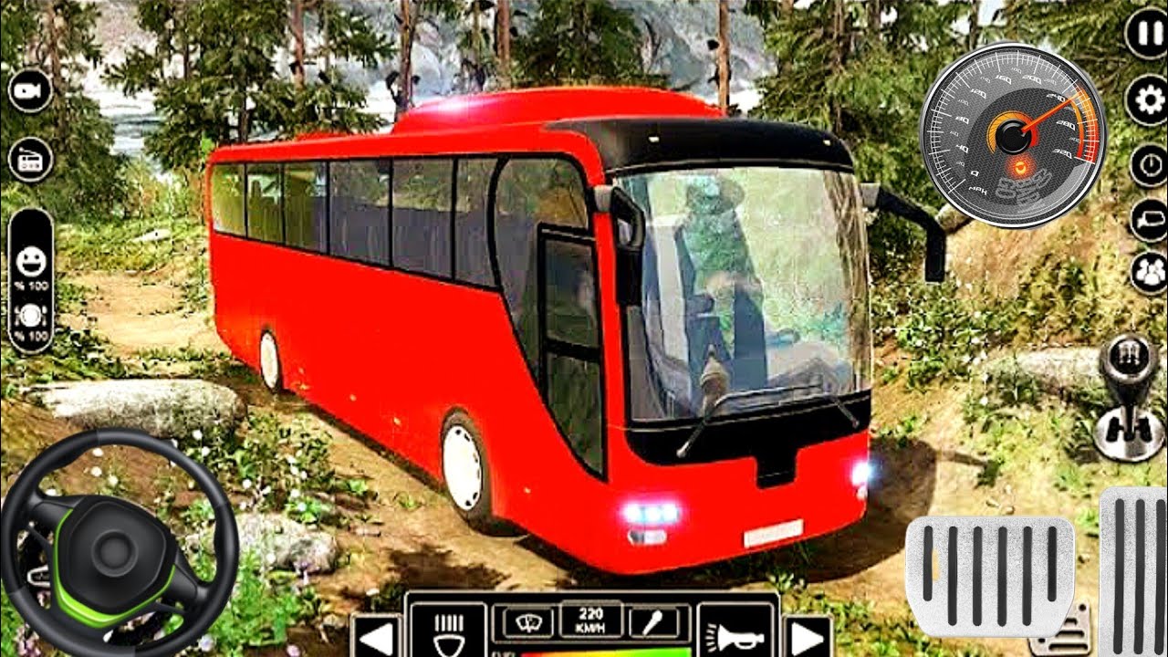 Ultimate off-road bus driving simulator - off-road pick and drop ...