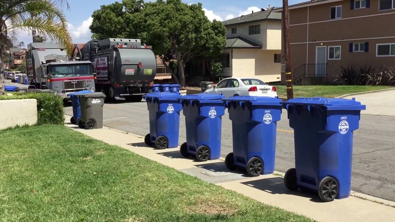 Athens Services Garbage Truck - YouTube