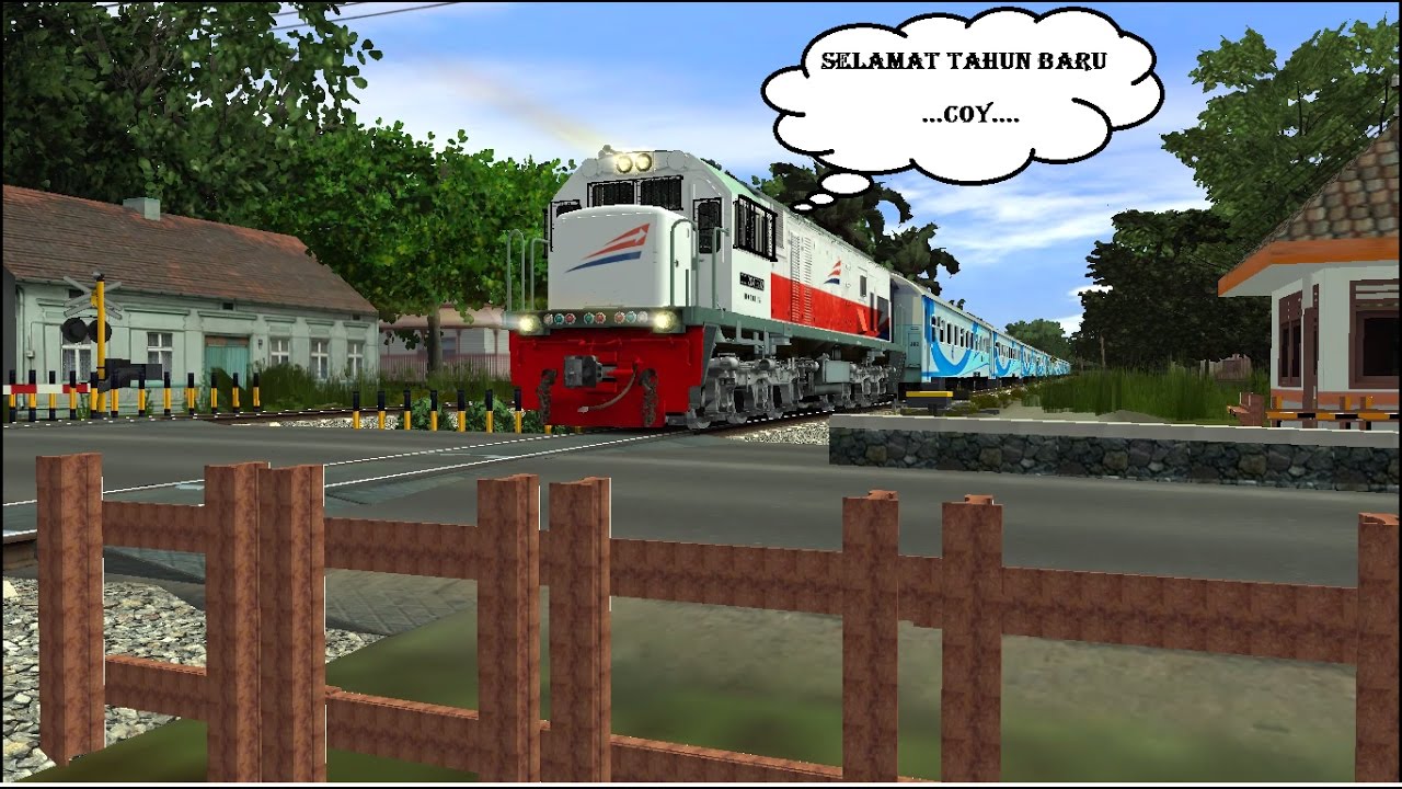 Kompilasi Kereta Api PJL Stasiun Kroya - YouTube