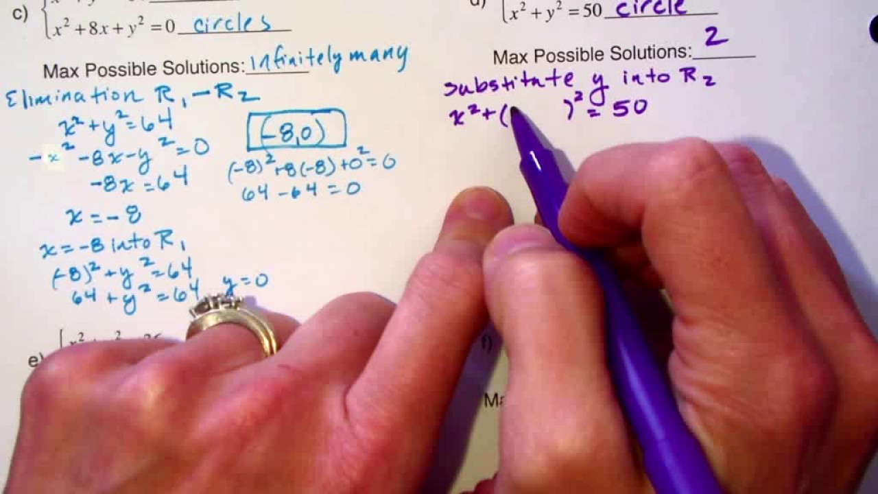 12 6 Systems Of Nonlinear Equations Examples 2c And 2d YouTube 12 6 Systems Of Nonlinear Equations Examples 2c And 2d YouTube