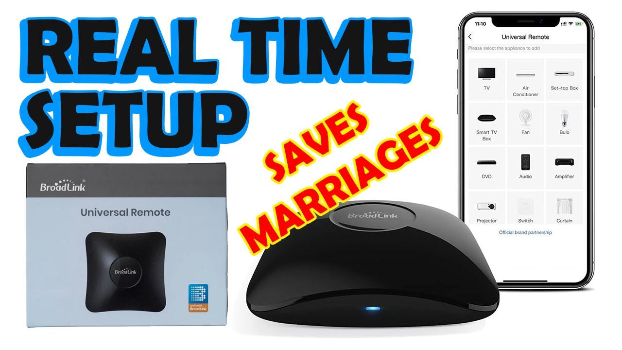 Real Time Broadlink RM4 Pro How to Setup - Dumb to Smart Remote Devices ...