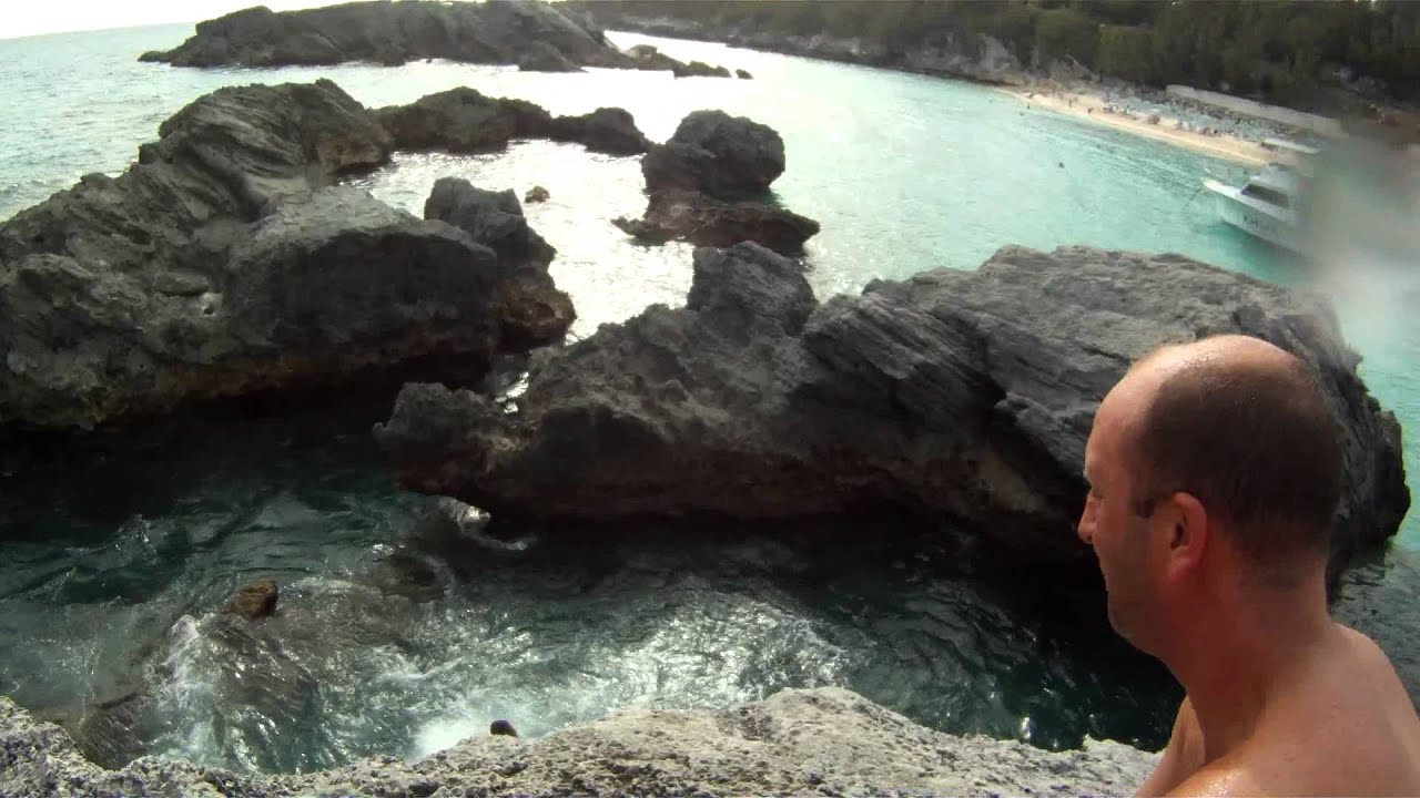 Bermuda Cliff Jumping - YouTube