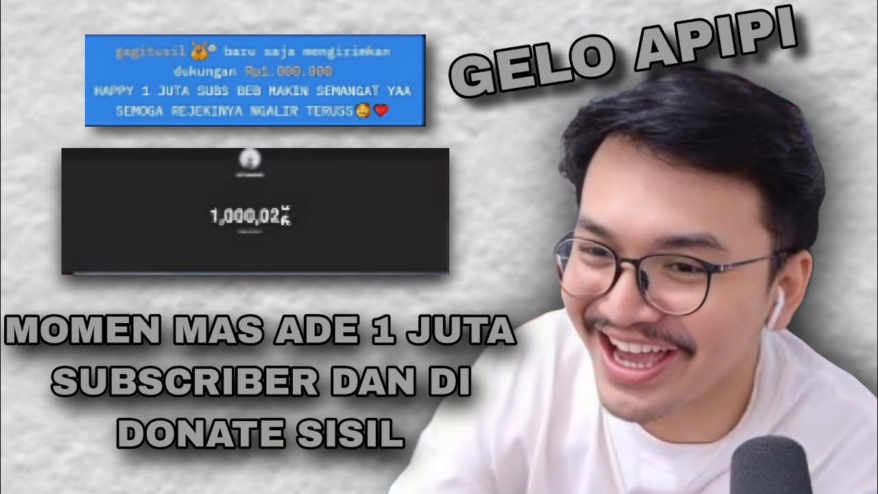 MOMEN MAS ADE 1 JUTA SUBSCRIBER DAN DI DONATE SISIL - YouTube