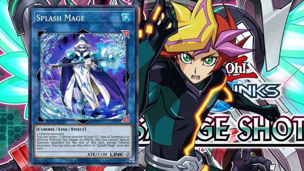 Yu-Gi-Oh! Duel Links - Playmaker Tries Out Link 2 Splash Mage! - YouTube