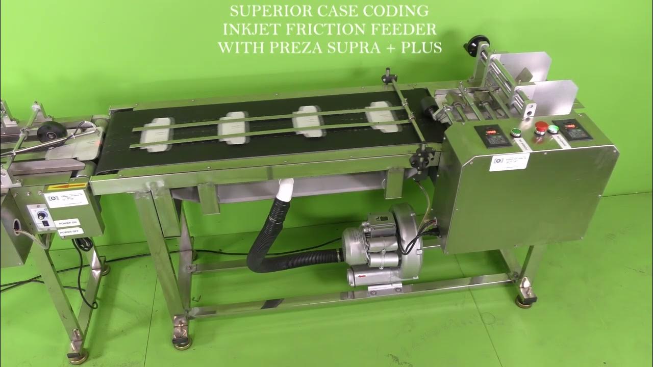 Inkjet Friction Feeder Paging Machine and SUPRA + PLUS Inkjet Coding with Shingling Conveyor 1 ...