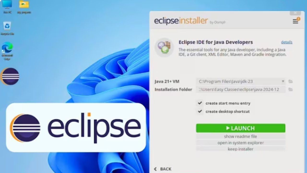 Download & install Eclipse | java IDE | live demo | Set path java | Windows 10/11| - YouTube