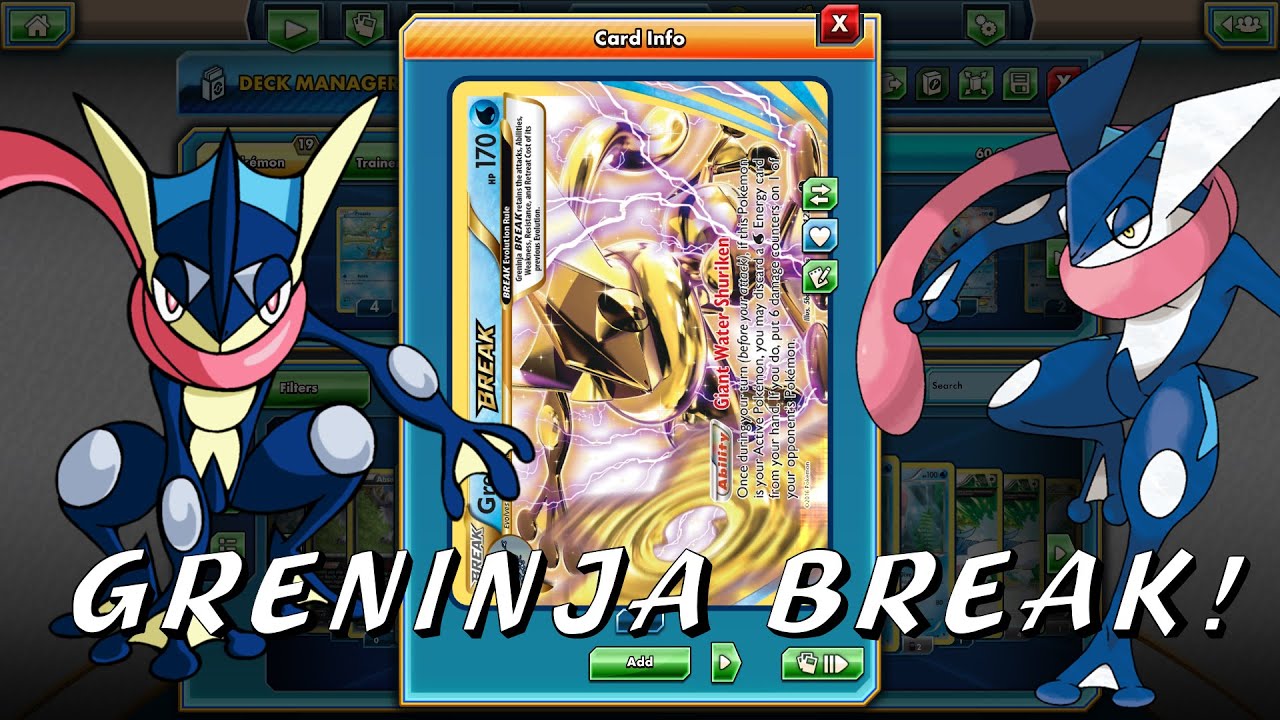 Greninja BREAK Deck! Pokemon Trading Card Game Online! - YouTube