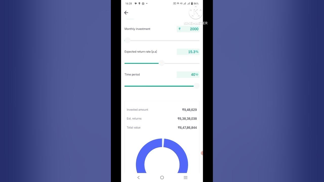 Sip Investment calculator/ sip start kaise kare. / Groww app me - YouTube