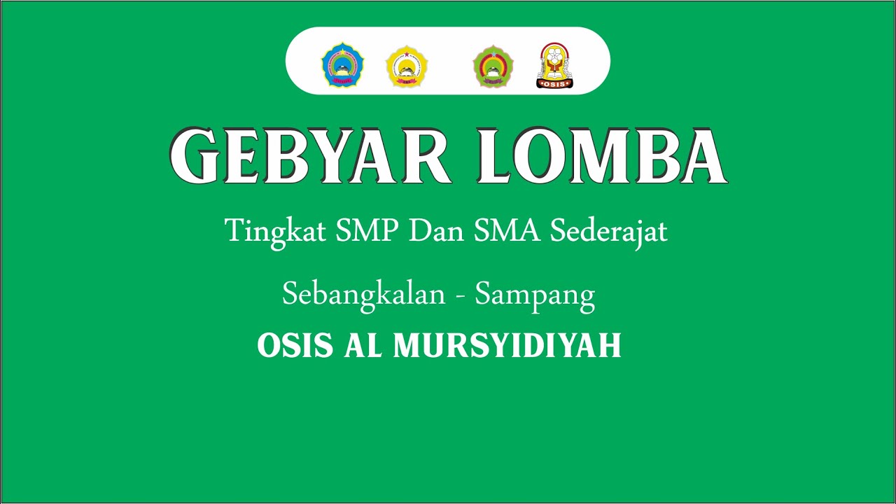 Live Streaming Gebyar Lomba Tingkat SMa DAN SMP Sederajat Sebangkalan ...