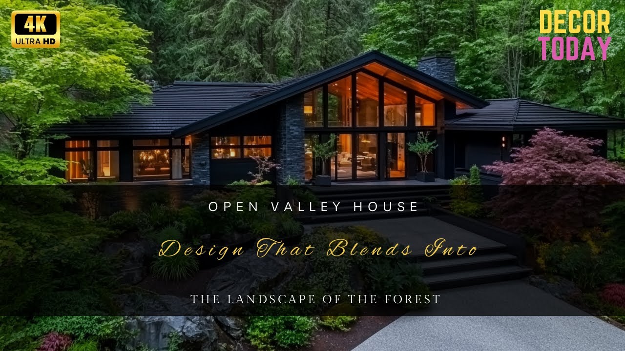 Open Valley House Design That Blends Into The Landscape Of The Forest ...