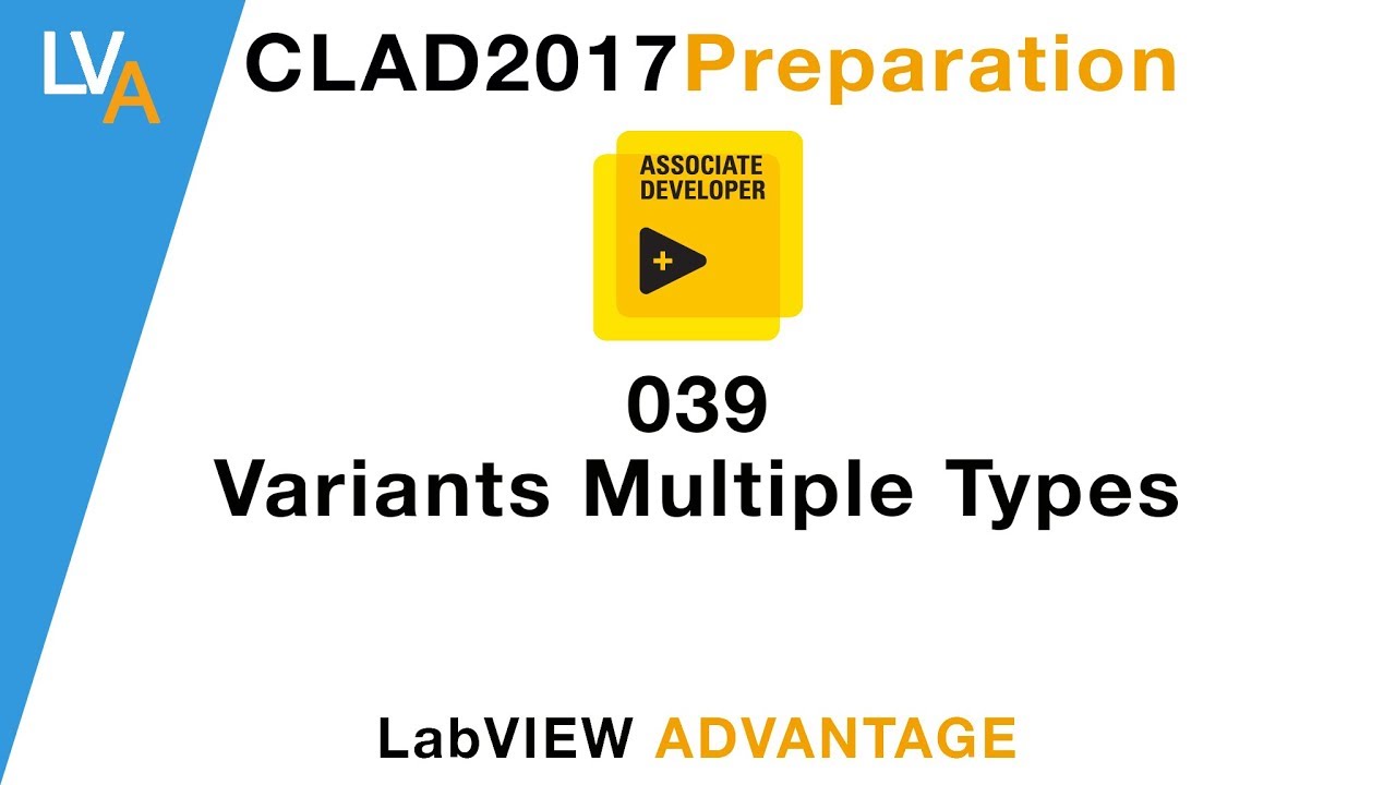 LabVIEW CLAD 039 Variants Multiple Types - YouTube