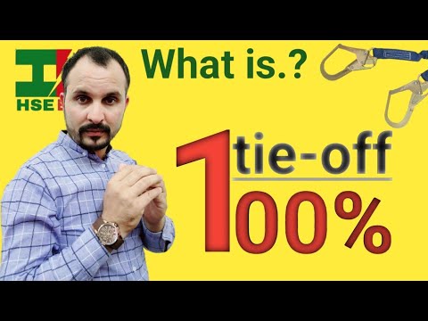 What is 100% tie off.? | 100% tie off of Work at height | 100% tie off ...