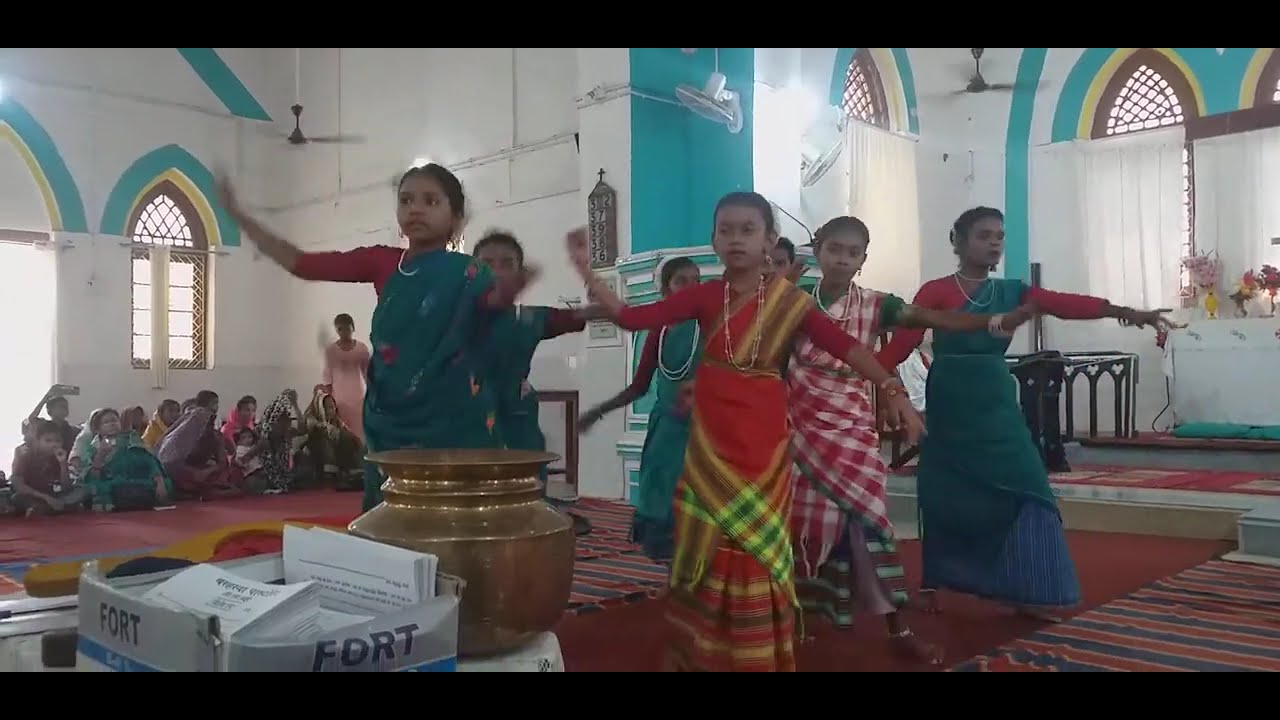 Santali Dance Video// CNI Church Dharampur, Barharwa - YouTube