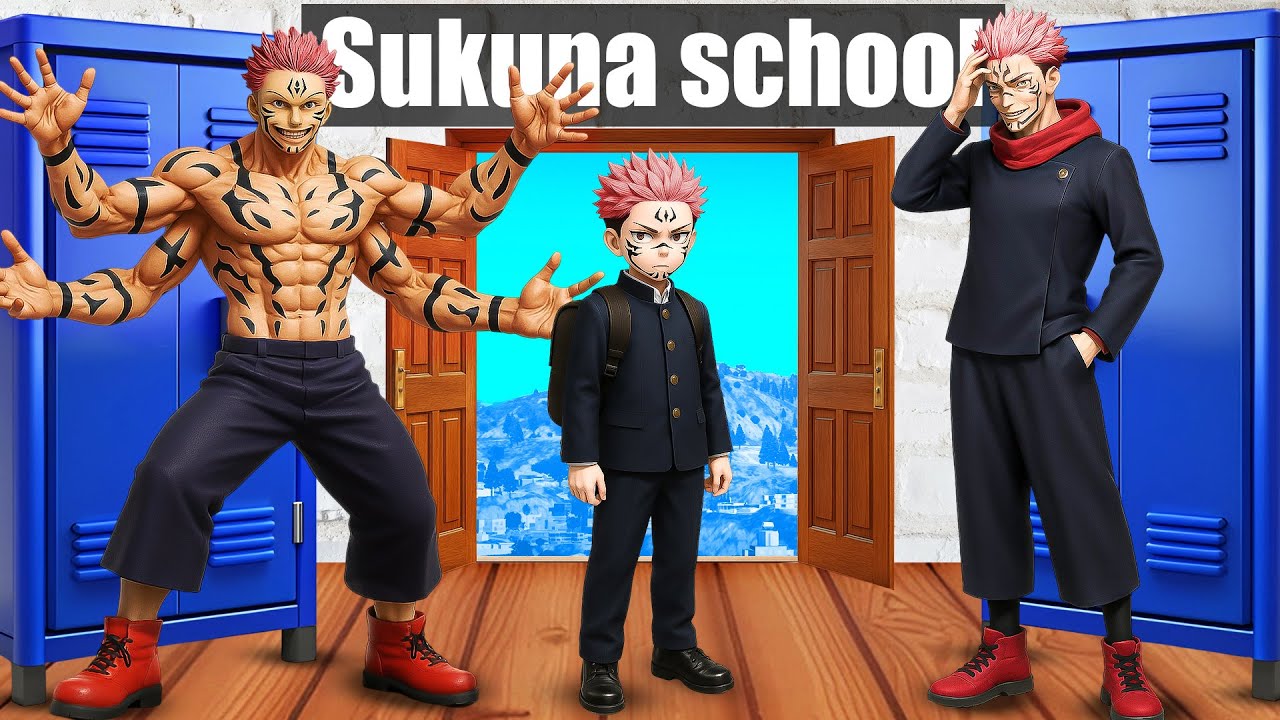 Joining SUKUNA School In GTA 5! - YouTube