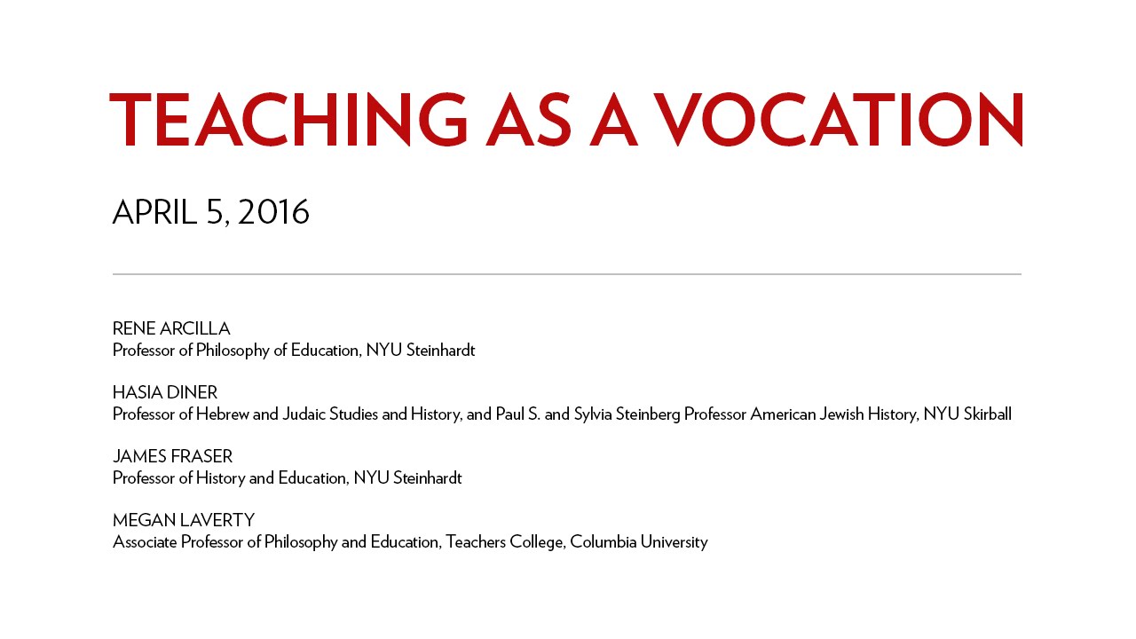 Teaching as a Vocation - YouTube