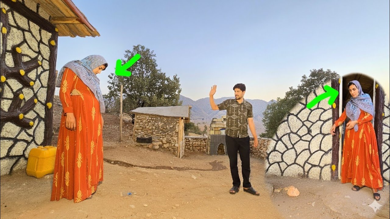 When the mountains witnessed the hardest day of a nomadic mother's life ...