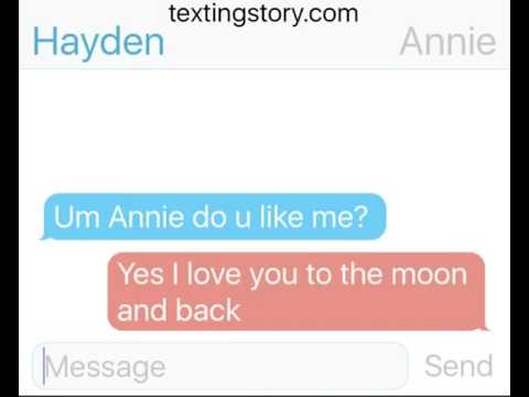 Hayden and and Annie text story - YouTube