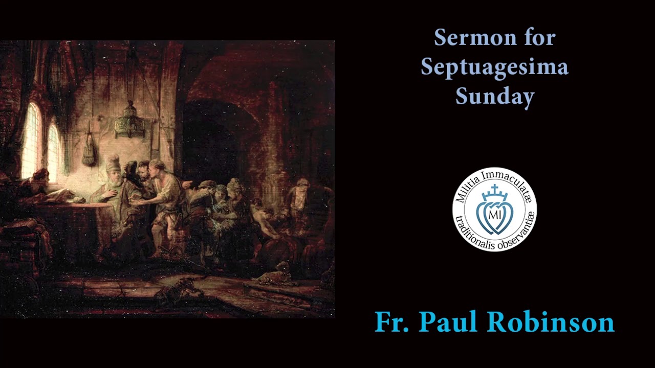 Sermon for the Septuagesima Sunday - YouTube