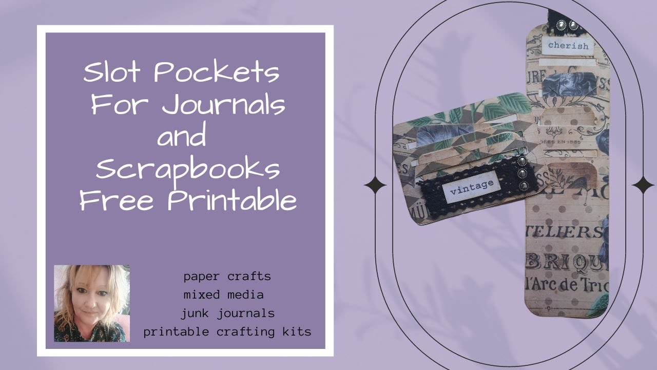 Junk Journal Pockets Ideas Slot Pockets For Journals Scrapbooks Freebie ...