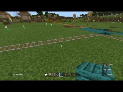 Minecraft Building A Minecart Track Part 2 - YouTube