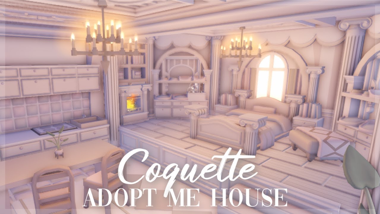 Coquette Budget Tiny House - House build - Adopt me - YouTube