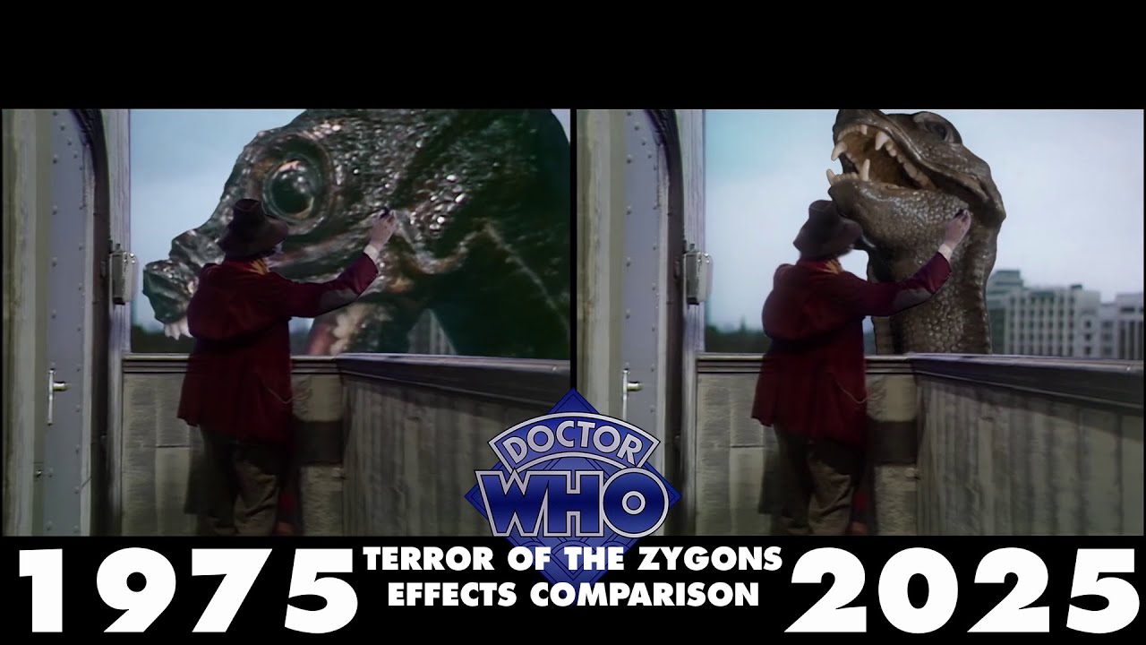 Doctor Who: Terror of the Zygons Effects Comparison - YouTube