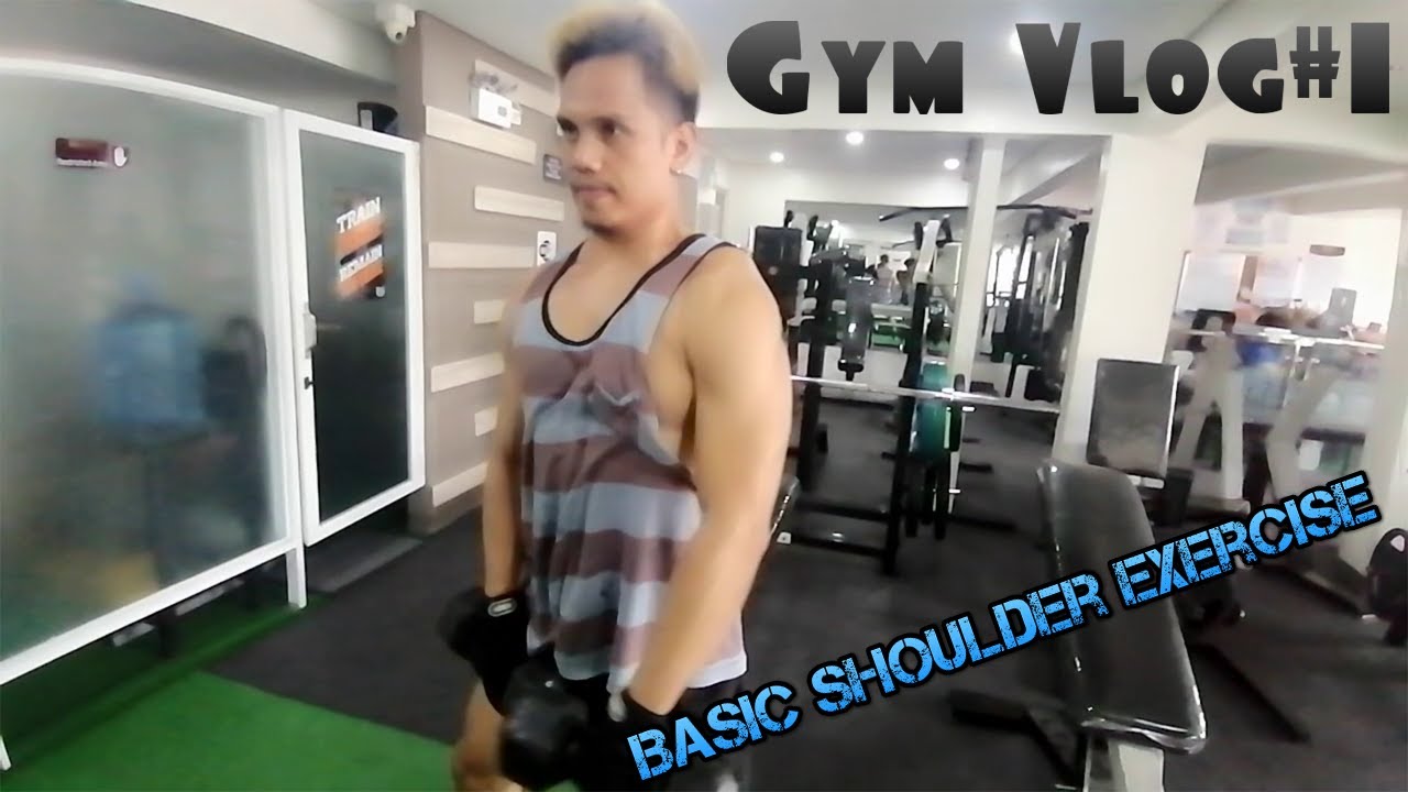 First Gym Vlog#1 Shoulder exercise - YouTube