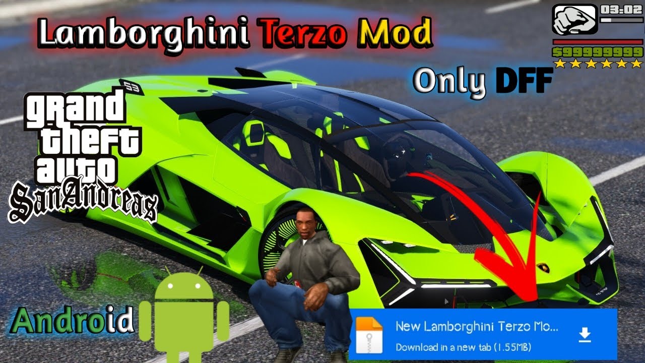 LAMBORGHINI TERZO CAR MOD FOR GTA SA ANDROID | LAMBORGHINI TERZO CAR ...