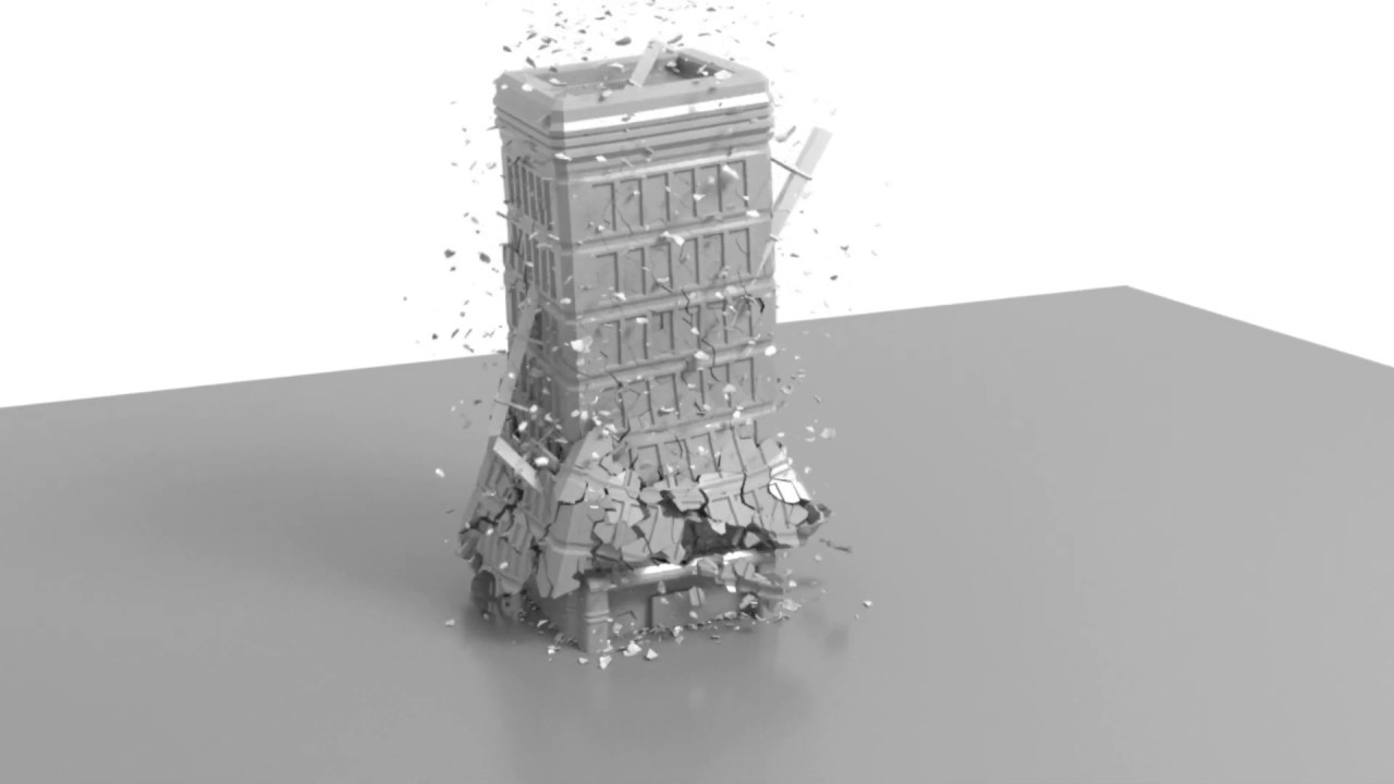 TYflow Building Model Destruction (3DSMAX) - YouTube