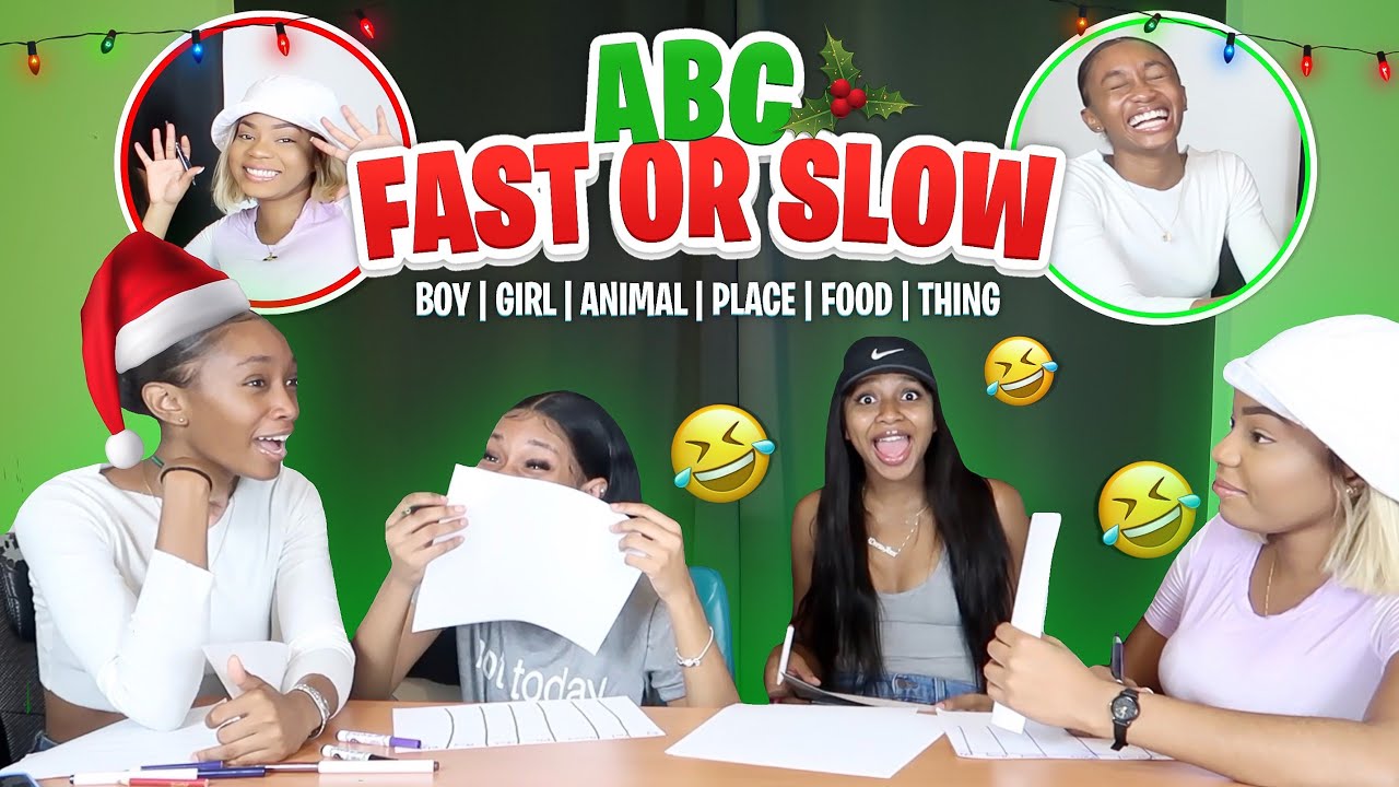 VLOGMAS ABC FAST OR SLOW CHILDHOOD GAME DREW MICHELLE YouTube VLOGMAS ABC FAST OR SLOW CHILDHOOD GAME DREW MICHELLE YouTube