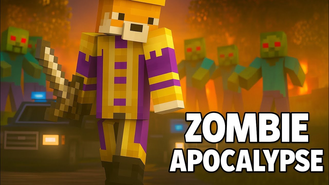 Guarding The MINECRAFT PRESIDENTAL CONVOY In A ZOMBIE APOCALYPSE - YouTube