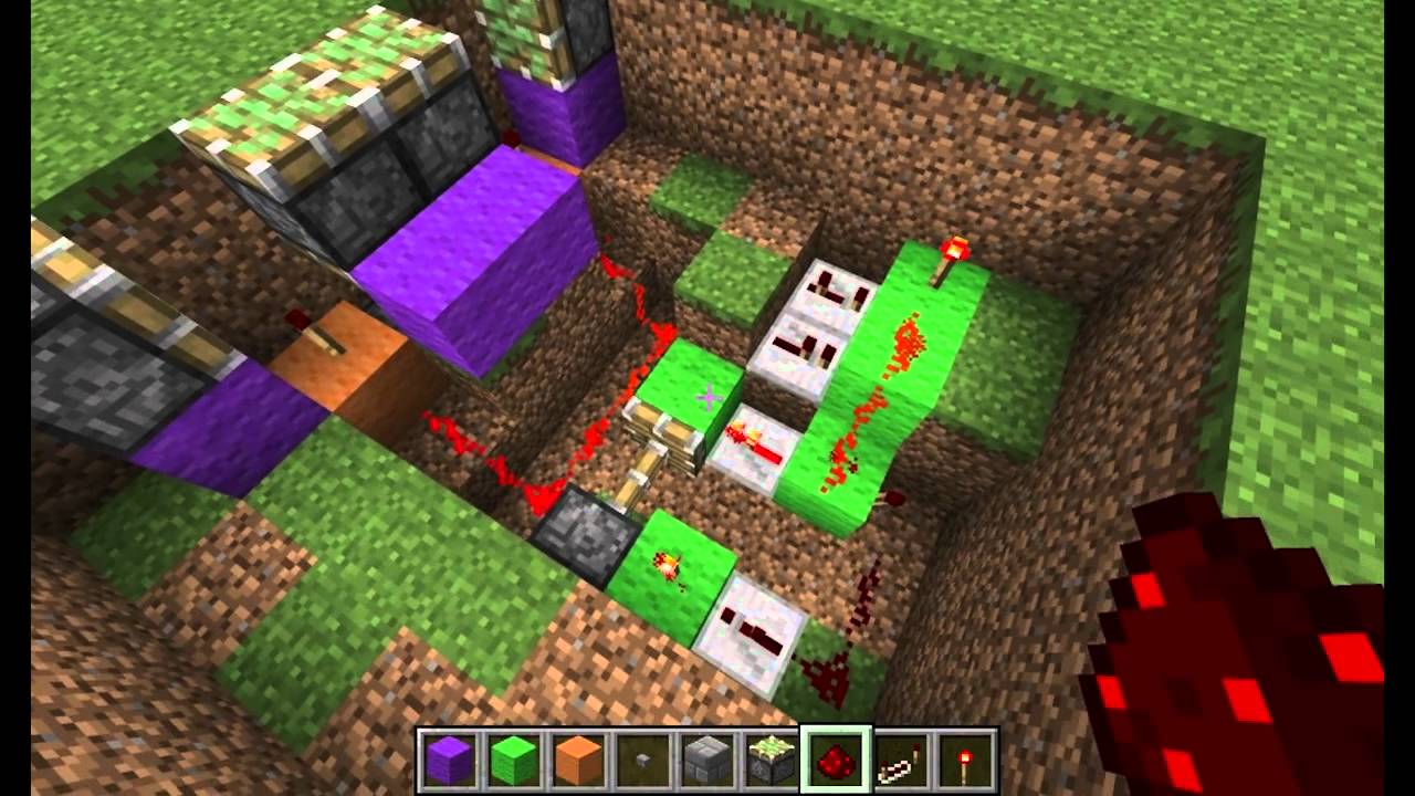 Very Fast Compact 2x2 Seamless Flush Door v2 [Minecraft Tutorial] - YouTube