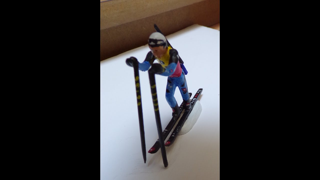 Figurine biathlon, fabriquer ses propres figurines 2 - YouTube