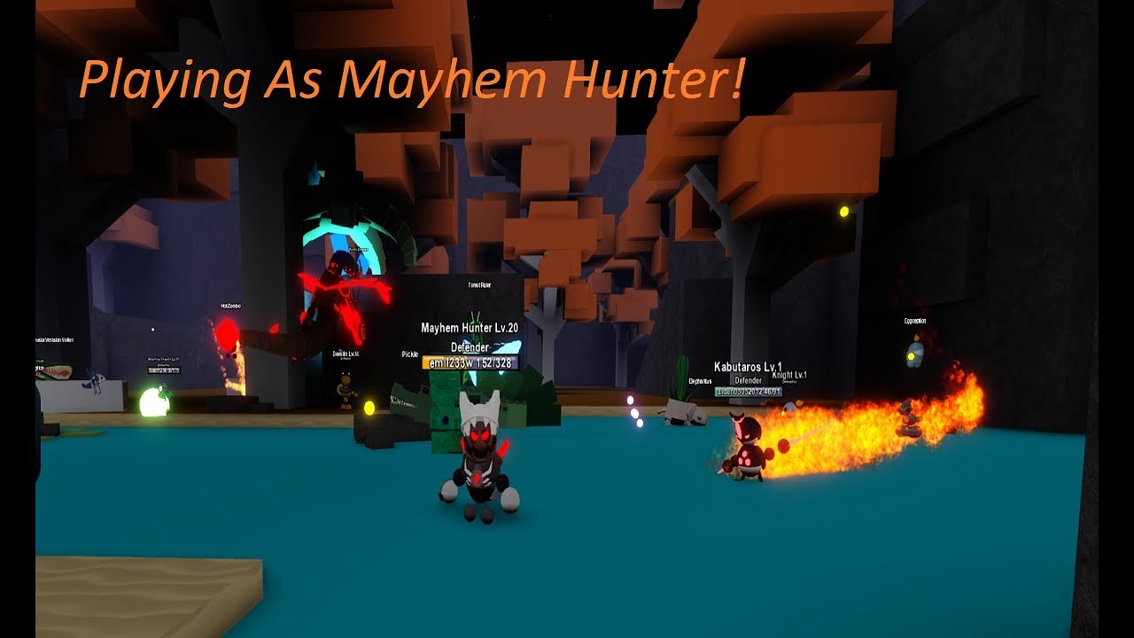 Roblox Monster Madness Survival - Playing As Mayhem Hunter - YouTube