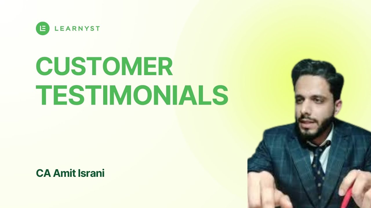 Learnyst Testimonial by CA Amit Israni - YouTube