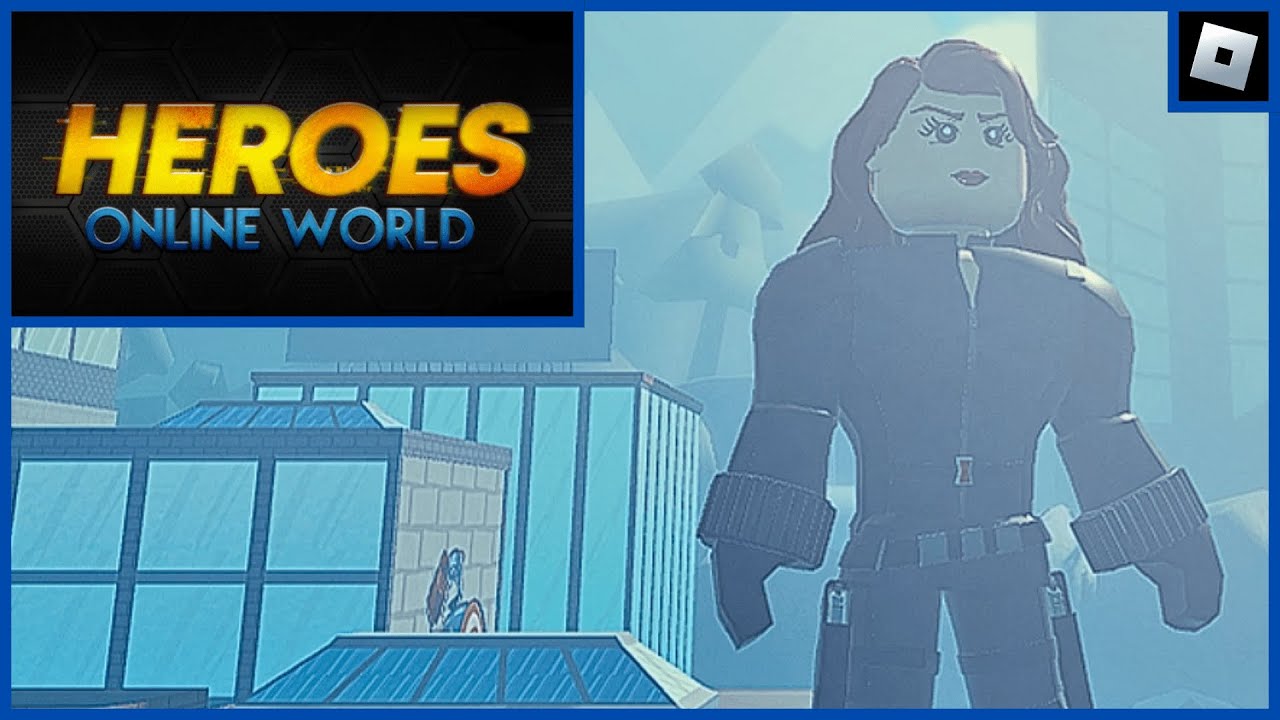 BLACK WIDOW SHOWCASE | HEROES ONLINE WORLD | ROBLOX - YouTube