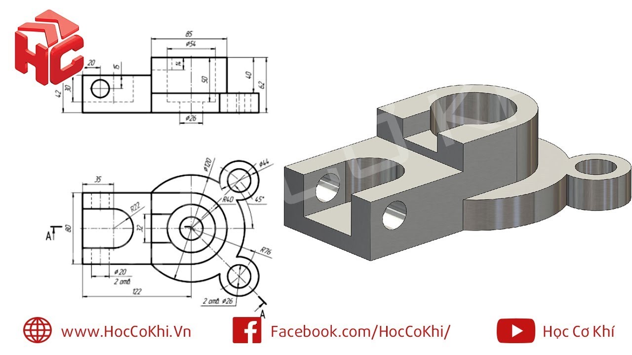 bản vẽ 3d cơ khí