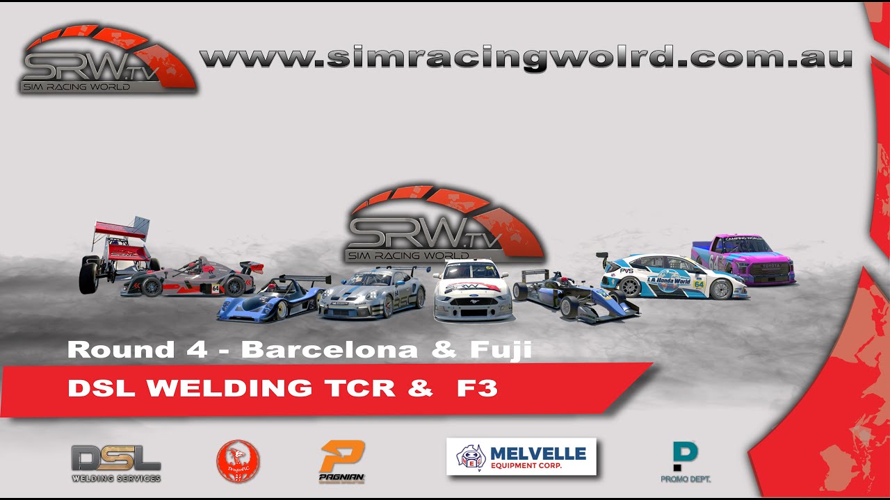iRacing \\ 7:30pm TCR \\ 9:00pm Formula 3 \\ Round 4 \\ Sim Racing ...