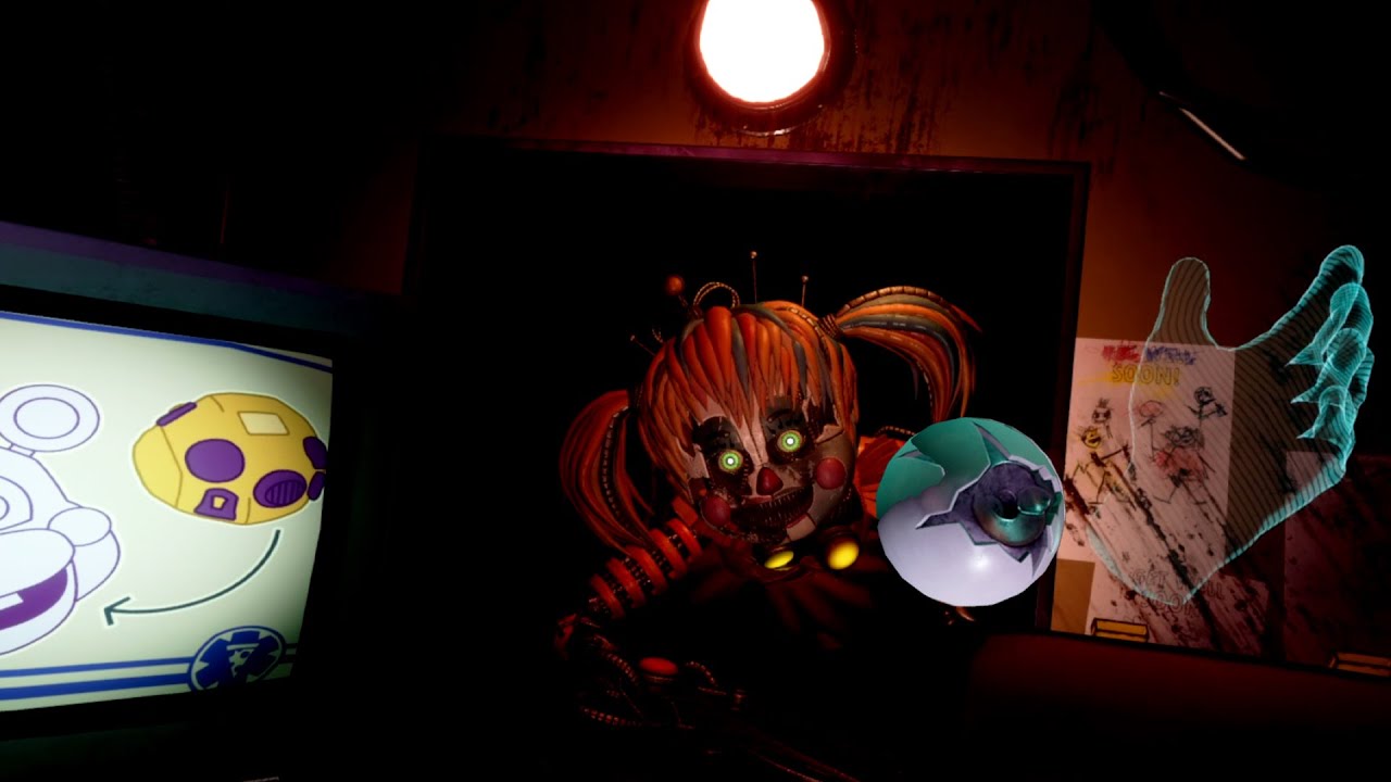 Throwing Helpys Eye at Scrap Baby – FNAF Help Wanted 2 Achievement ...