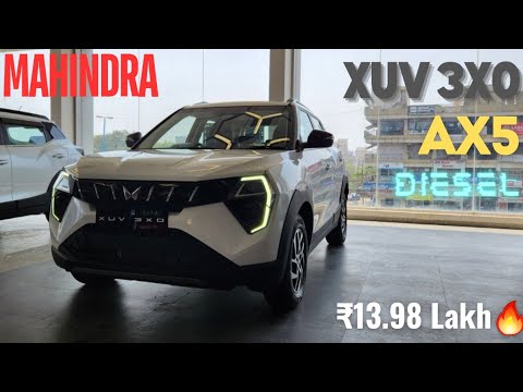 All New Mahindra XUV 3XO AX5 2024 ️| ₹13.98 Lakh ONROAD 🔥|Best Compact SUV 👌|DETAILED REVIEW 💫 ...