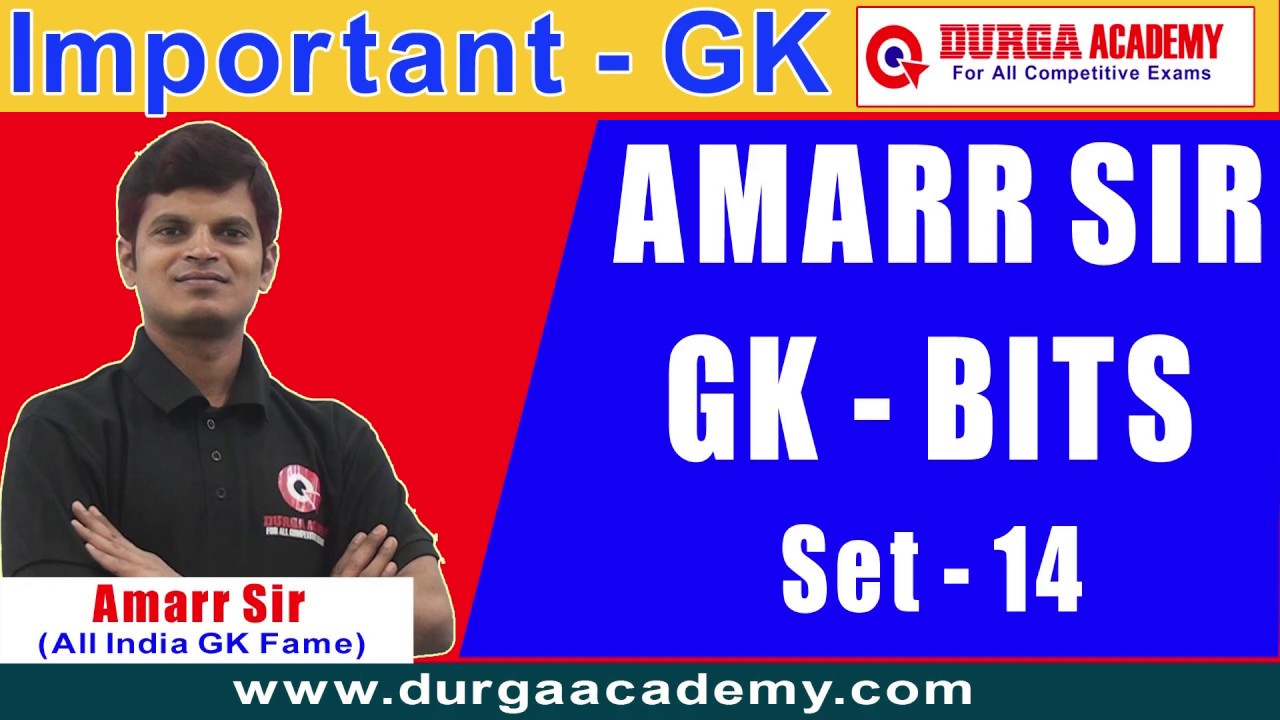 GK for All Competitive Exams | Important GK | GK bits Set - 14 by Amarr ...