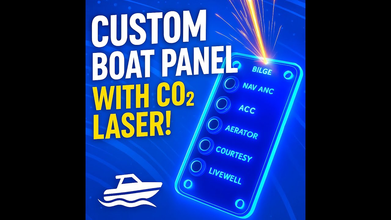 🚤 Laser-Cut Boat Switch Panel in 60 Seconds! 🔥 - YouTube