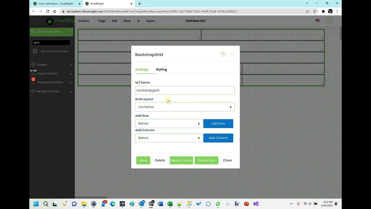 Grid View Control Within Forms - YouTube