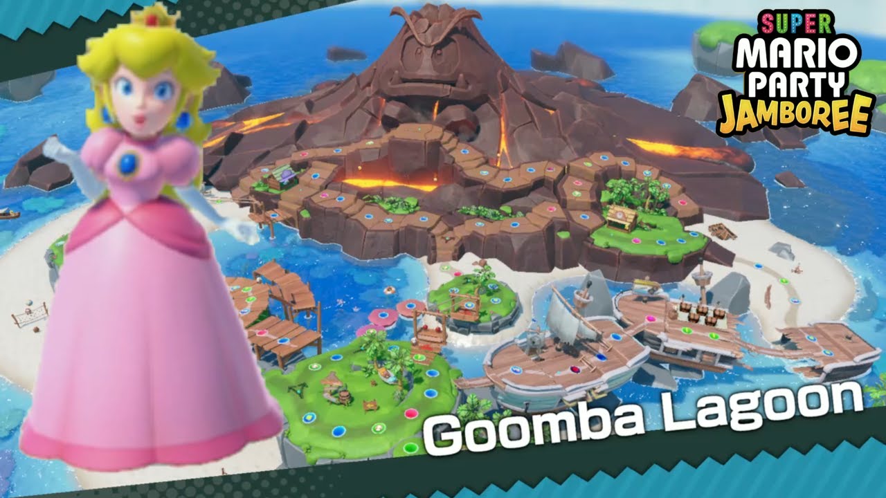 Super Mario Party Jamboree Goomba Lagoon Peach Vs Wario Goomba Mario ...