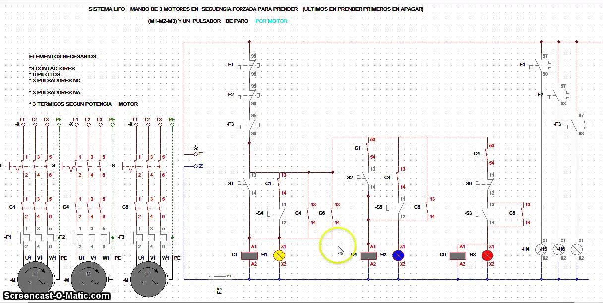 SISTEMA LIFO ARRANQUE DE TRES MOTORES EN SECUENCIA FORZADA YouTube