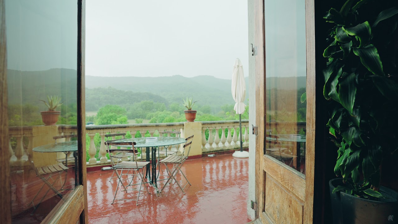 Rain and thunderstorm Sounds - cozy cabin in the mountains - YouTube
