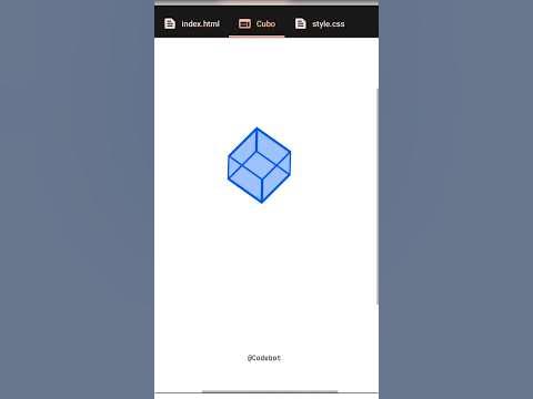 CUBO 3D AZÚL ANIMADO / HTML Y CSS #html5 #css #programming - YouTube
