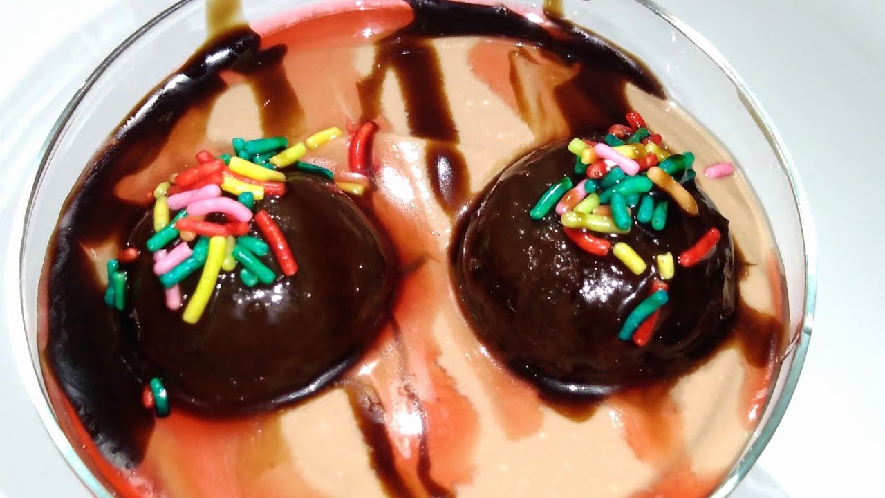 Chocolate dessert without cream , Chocolate Yogurt Mousse with cake ...